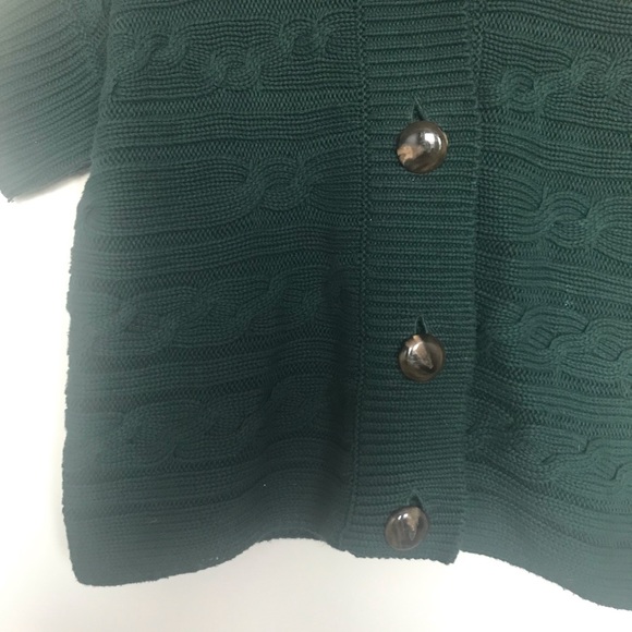 Talbots | Sweaters | Talbots Emerald Green Knot Cardigan | Poshmark